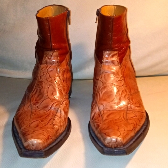 Gianni Barbaro | Shoes | Vintage Gianni Barbaro Paisley Rust Boot ...